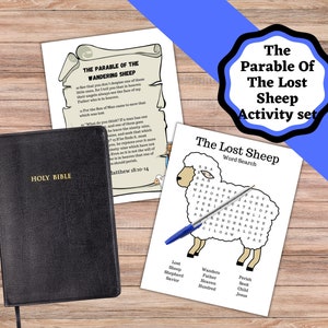 Printable Activity Set for the Parable of the Lost Sheep. Lost Sheep ...