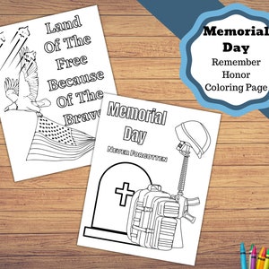 Printable Memorial Day Coloring Pages, Honor Our Heroes Coloring Pages ...