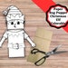Printable Paper Bag Elf Puppet. This is a Colorable Elf Printable to ...