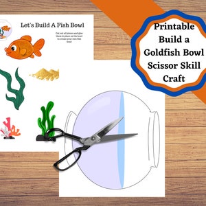 Printable Build a Fish Bowl. Kids Craft Printable Goldfish Bowl ...