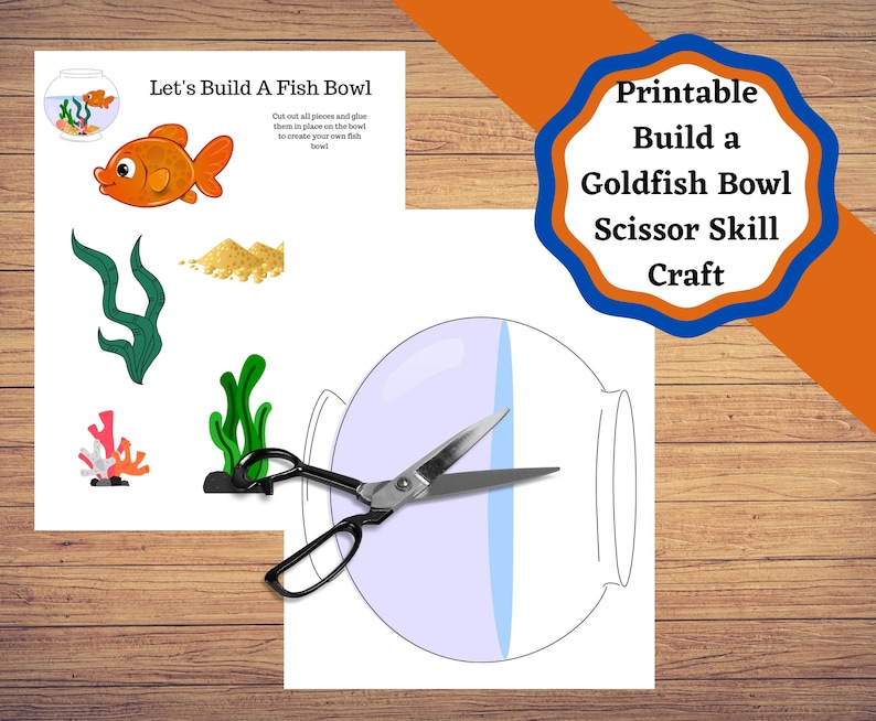 Printable Build a Fish Bowl. Kids Craft Printable Goldfish Bowl ...