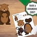 Printable Build a Groundhog Craft, Groundhogs Day Kids Craft, Kids ...