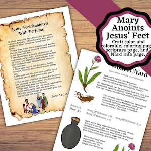 Mary Anoints Jesus Feet With Perfume. Jesus' Feet Anointed With Perfume ...