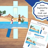 Baptism of Jesus Printable Craft | Sunday School Activity | Matthew 3: ...