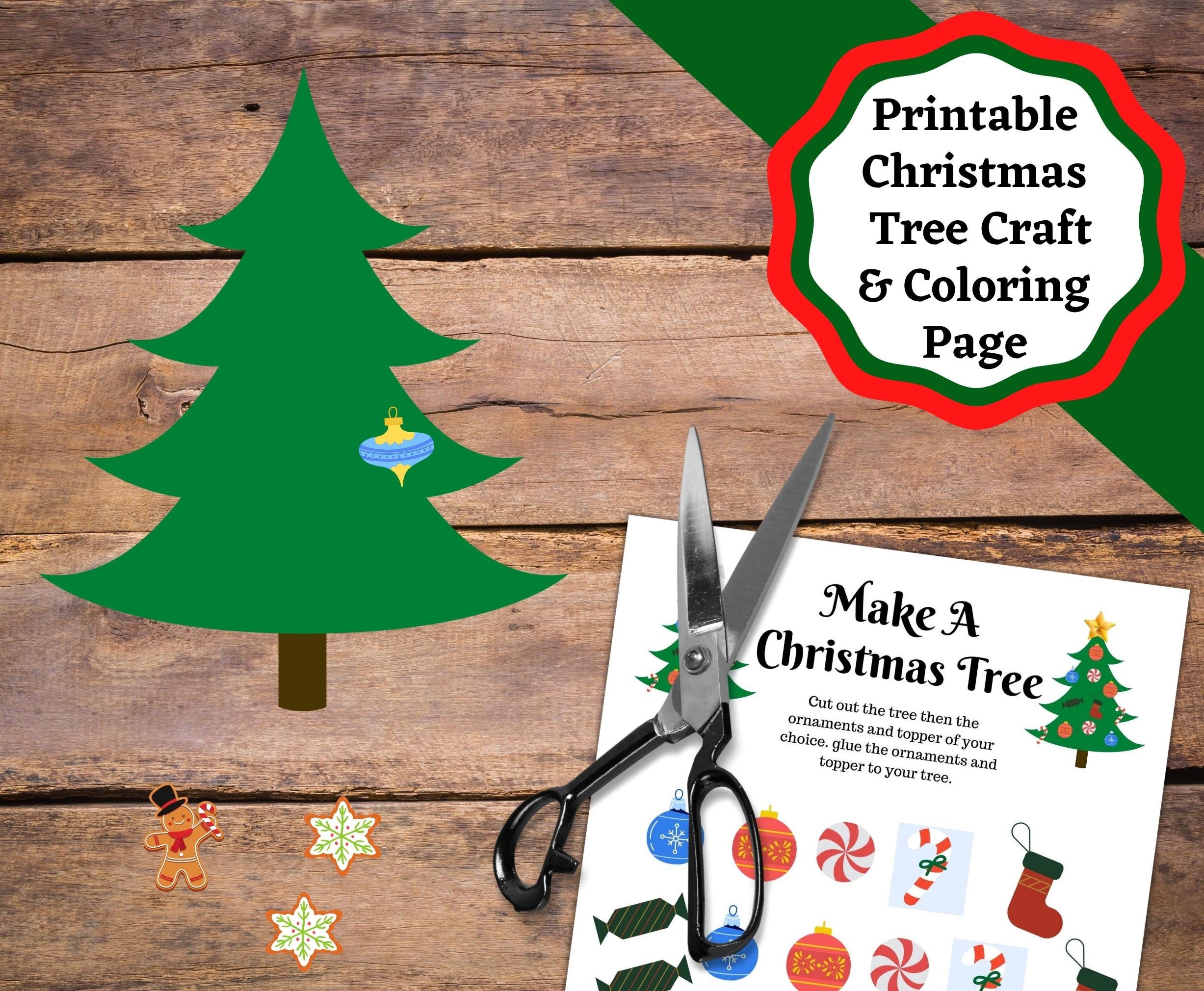 Simple Easy to Make Printable, Cute and Paste Christmas Wreath, Kids ...