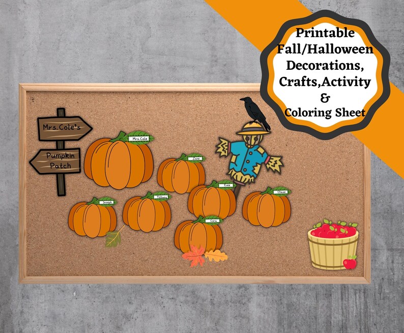 Fall/halloween Printable Bundle. Pumpkin & Jack-o-lantern Craft, Fall ...
