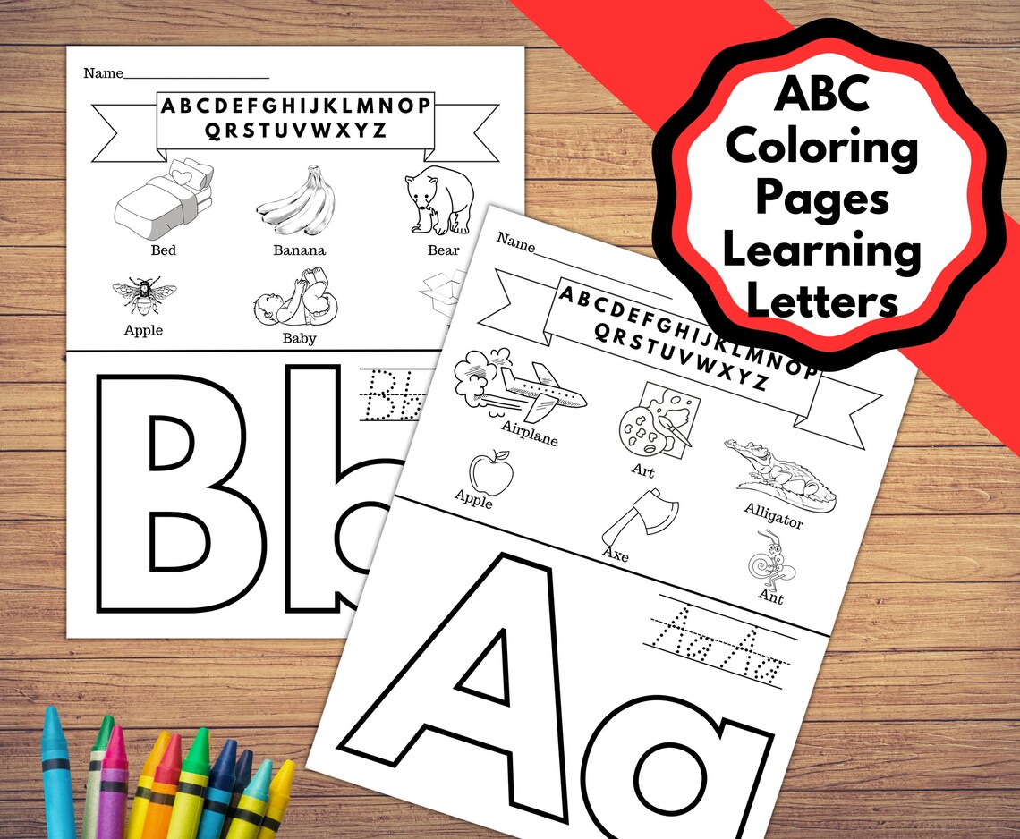 Printable Coloring Pages for Learning ABC'S, Alphabet Coloring and ...