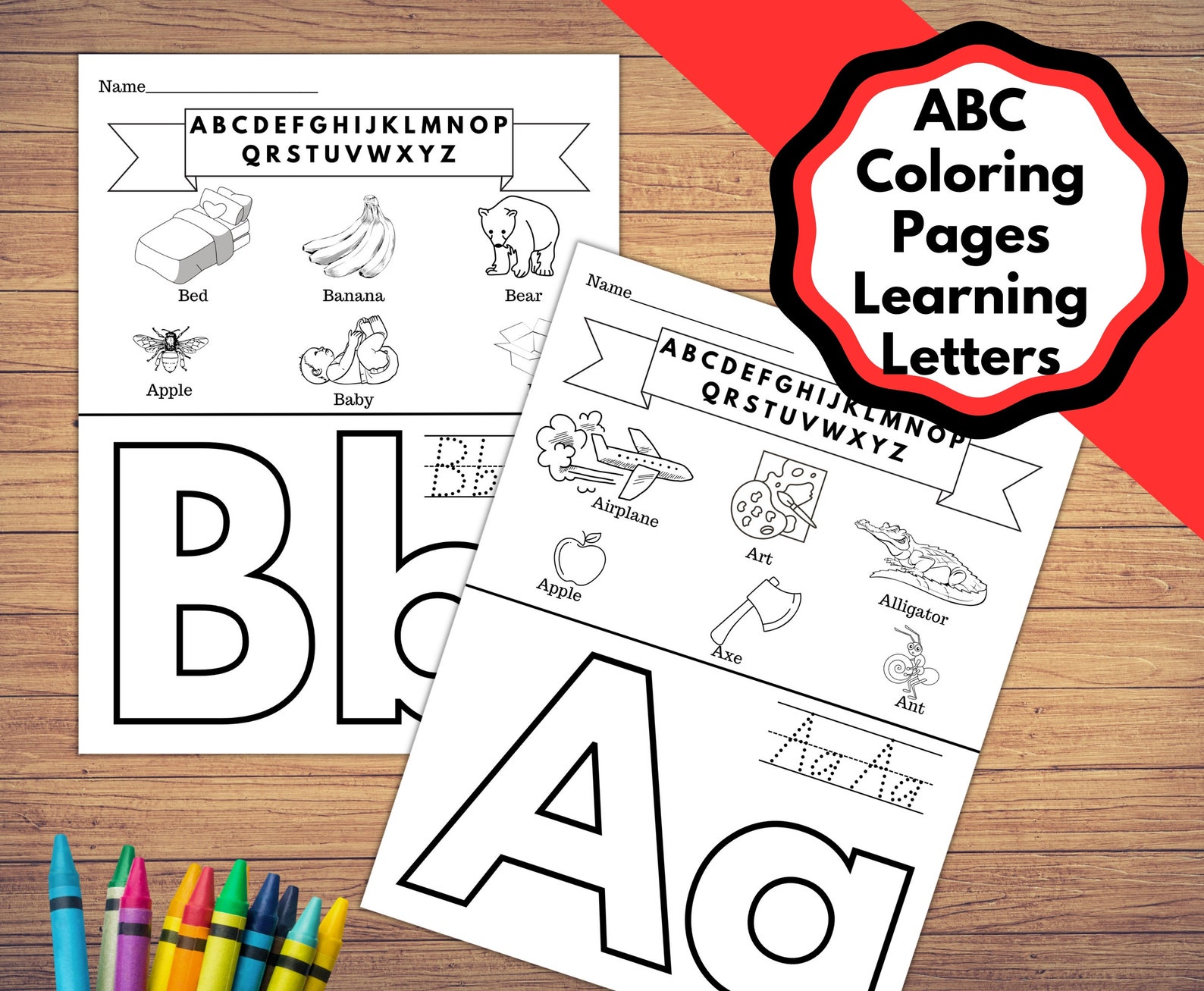 Printable Coloring Pages for Learning ABC'S, Alphabet Coloring and ...