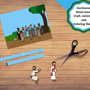 Printable Zacchaeus Bible Story Craft, Coloring, and Activity Sheets ...