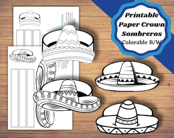 Cinco De Mayo Sombrero Hat Craft - Etsy