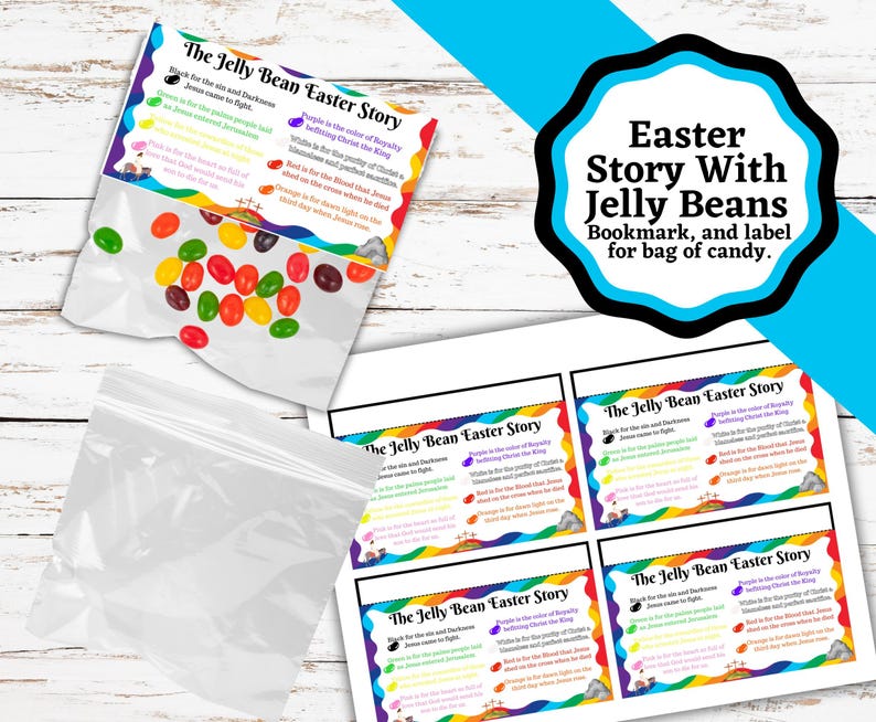 Printable Easter Story With Jelly Beans, Jelly Bean Easter Story ...