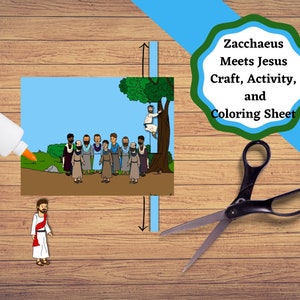 Printable Zacchaeus Bible Story Craft, Coloring, and Activity Sheets ...