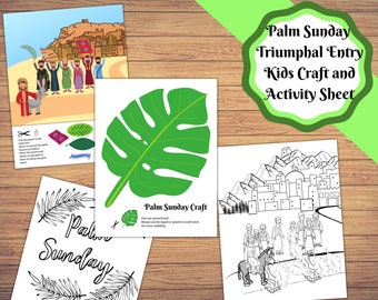 Palm Sunday Craft – Triumphal Entry Into Jerusalem - Etsy