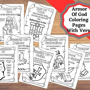 Printable Coloring Pages for the Armor of God. Armor of God Coloring ...