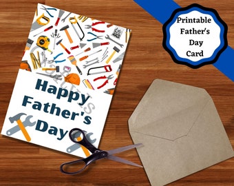 Fathers Day Toolkit Card Fathers Day Card Dad Tool Card Tools for Dad ...