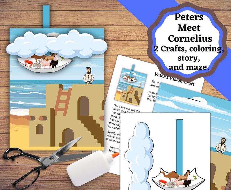 Printable Activity Set for Peter's Vision, and Peter Meets Cornelius ...