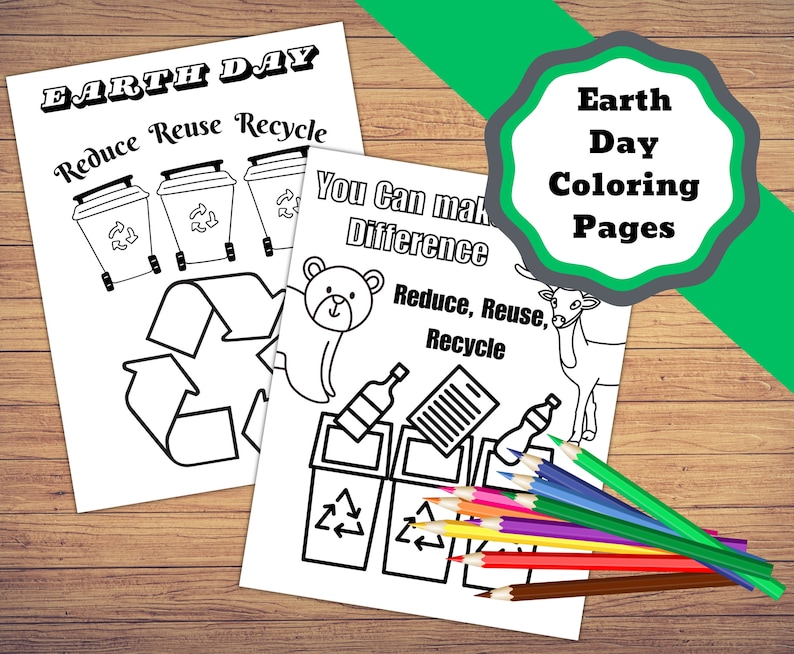 Printable Earth Day Coloring Pages. Earth Day Coloring Pages, Recycling ...