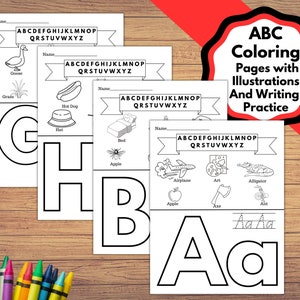 Printable Coloring Pages for Learning ABC'S, Alphabet Coloring and ...
