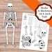 Printable Skeleton Craft. 14.5 Inch Skeleton Cut and Glue Craft. Easy ...