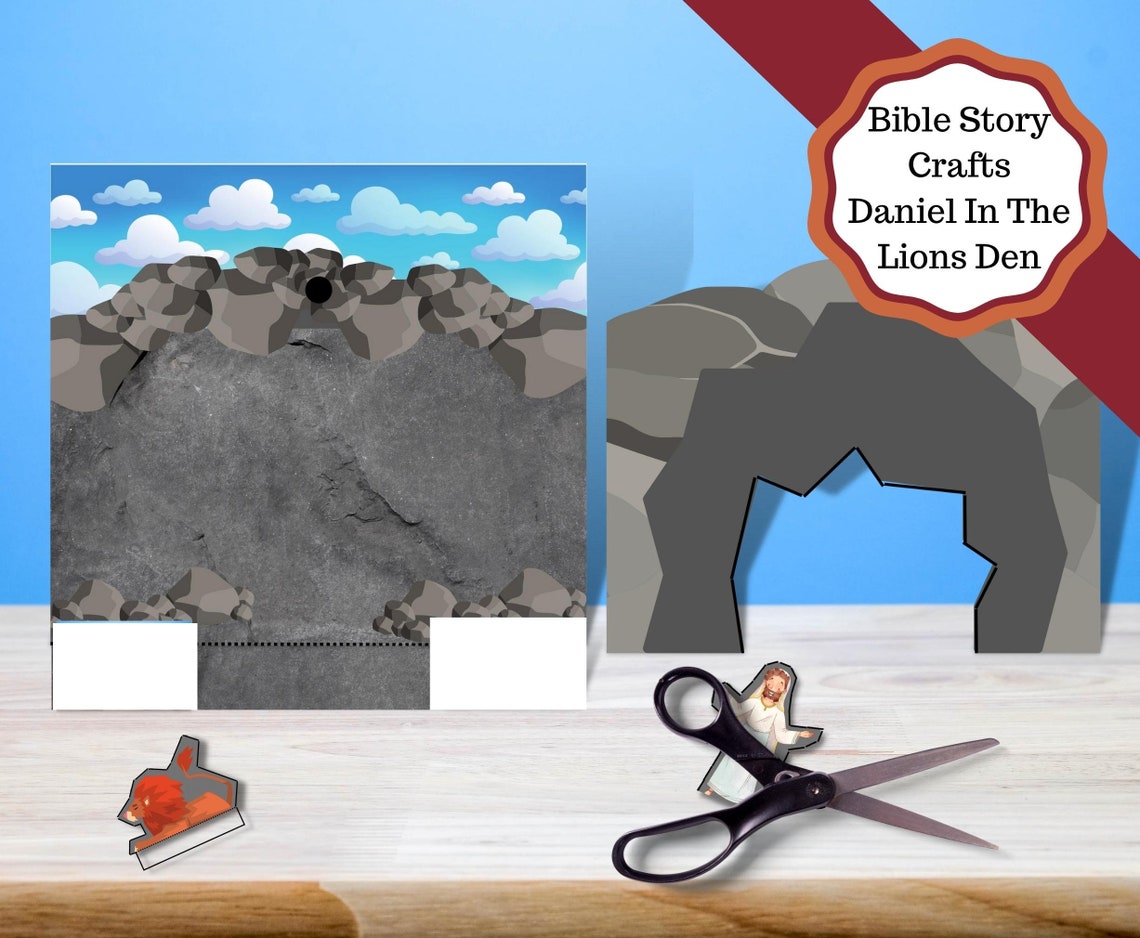 Printable Daniel in the Lions Den Kids Craft. Sunday School Teaching ...