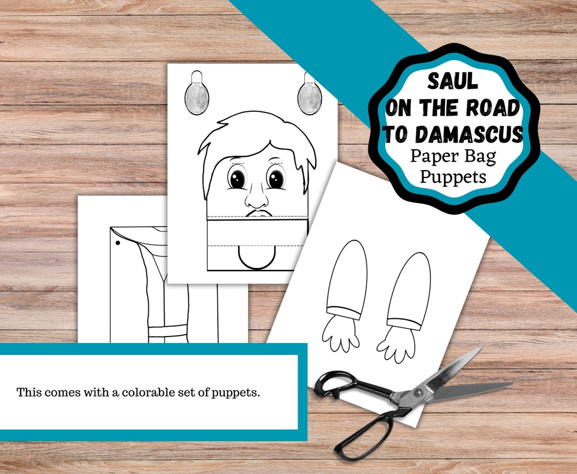 Printable Puppet Sheets for Saul on the Road to Damascus. Saul Sees the ...