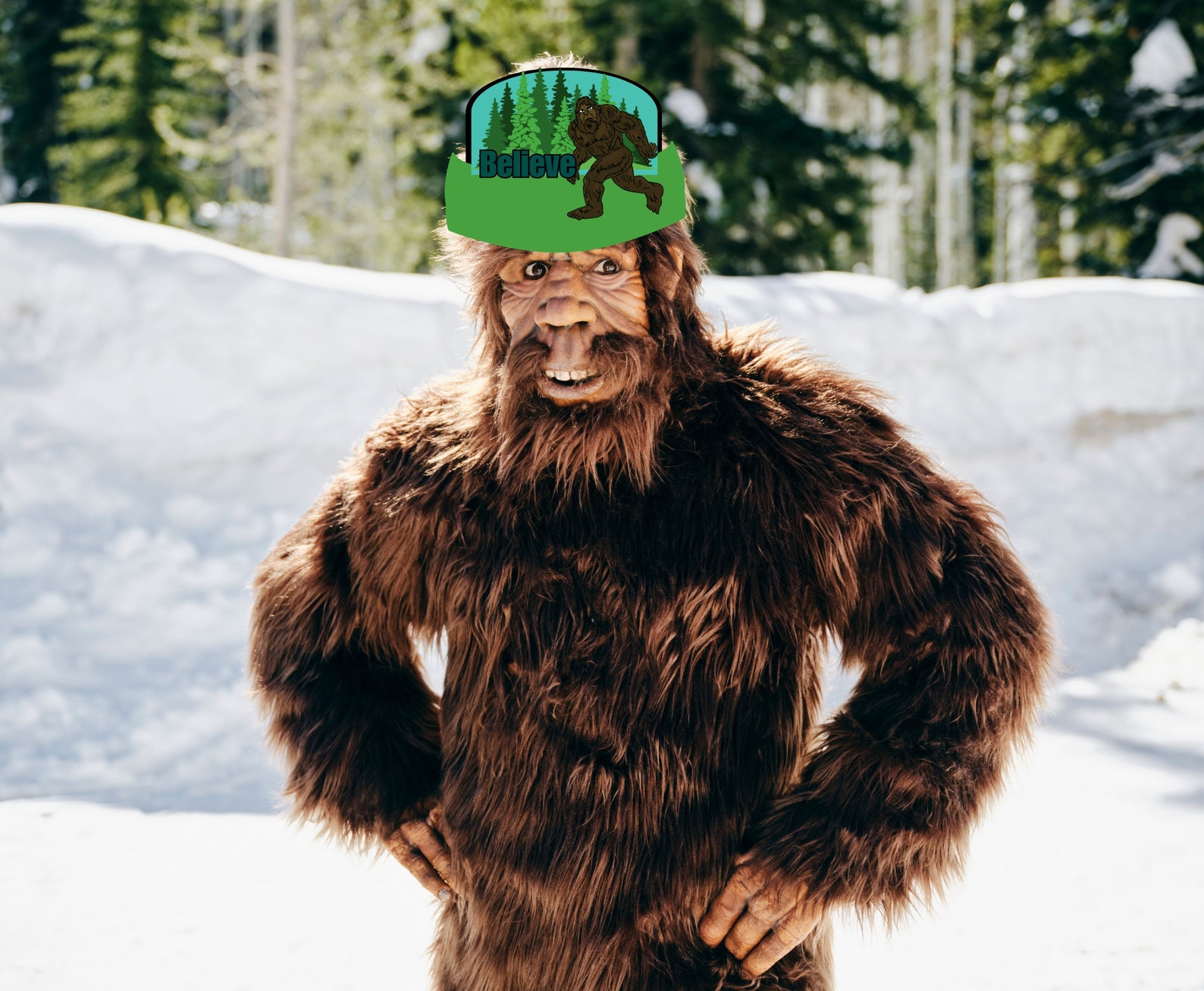 Printable Bigfoot Paper Crowns, Paper Head Bands With Bigfoot, Bigfoot ...