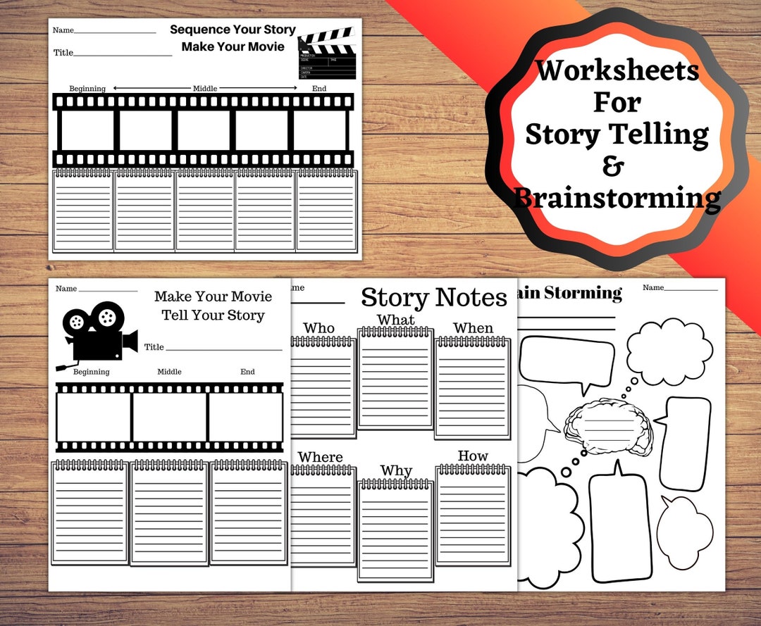 Printable Worksheets and Pages to Help With Story Telling and ...