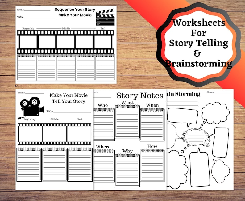 Printable Worksheets and Pages to Help With Story Telling and ...