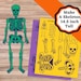 Printable Skeleton Craft. 14.5 Inch Skeleton Cut and Glue Craft. Easy ...
