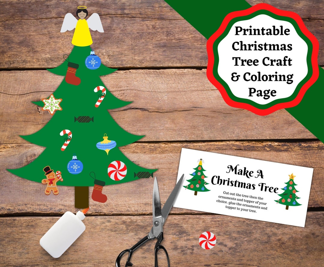 Simple Easy to Make Printable, Cute and Paste Christmas Wreath, Kids ...