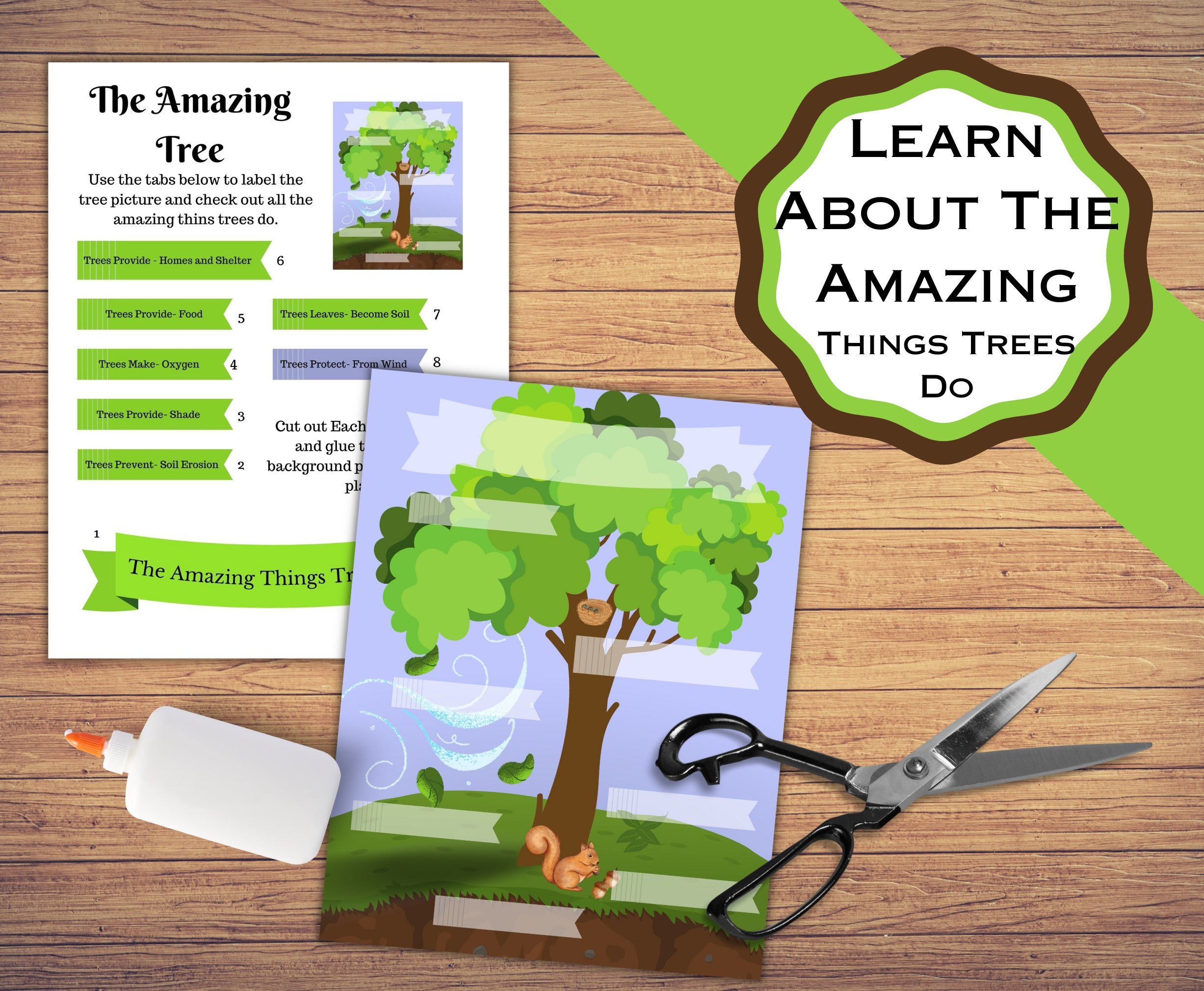 Printable Arbor Day Activity Pages, Coloring, Build a Tree, Learn About ...
