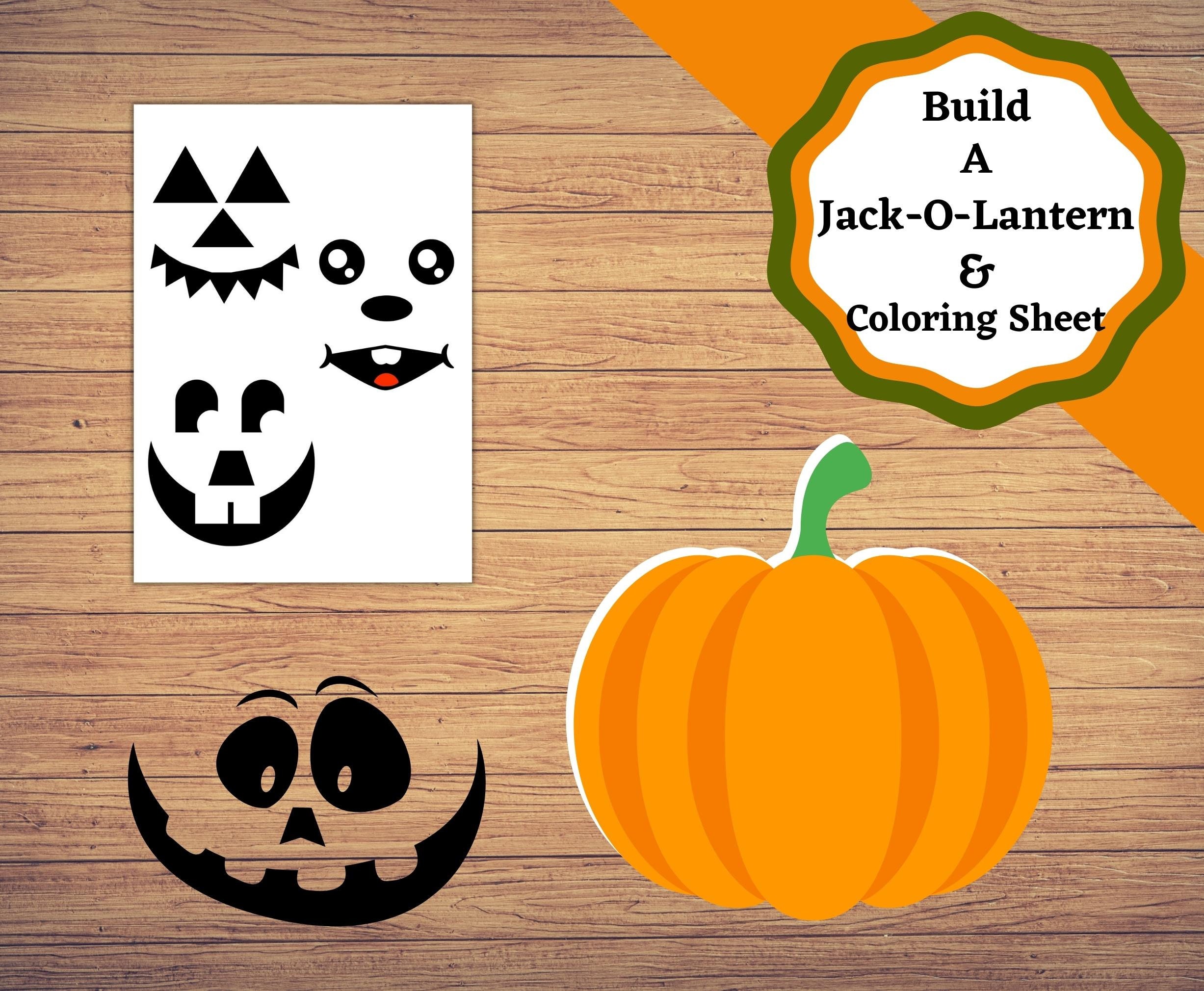 Jack-o-lantern Printable Pumpkin and Jack-o-lantern Faces for Halloween ...