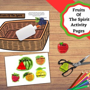 Printable Fruits of the Spirit Lesson Pages. Fruits of the Spirit Kids ...