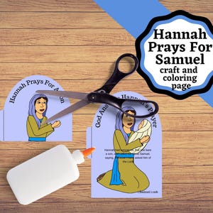 Hannah Prays for Samuel, Hannah Prays and Makes Her Vow Bible Craft for ...