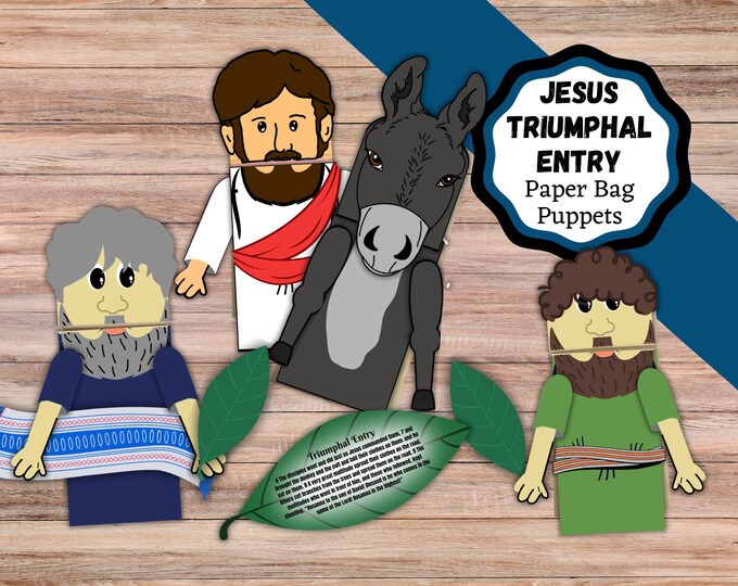 Palm Sunday Activity, Jesus Triumphant Entry to Jerusalem Sunday School ...