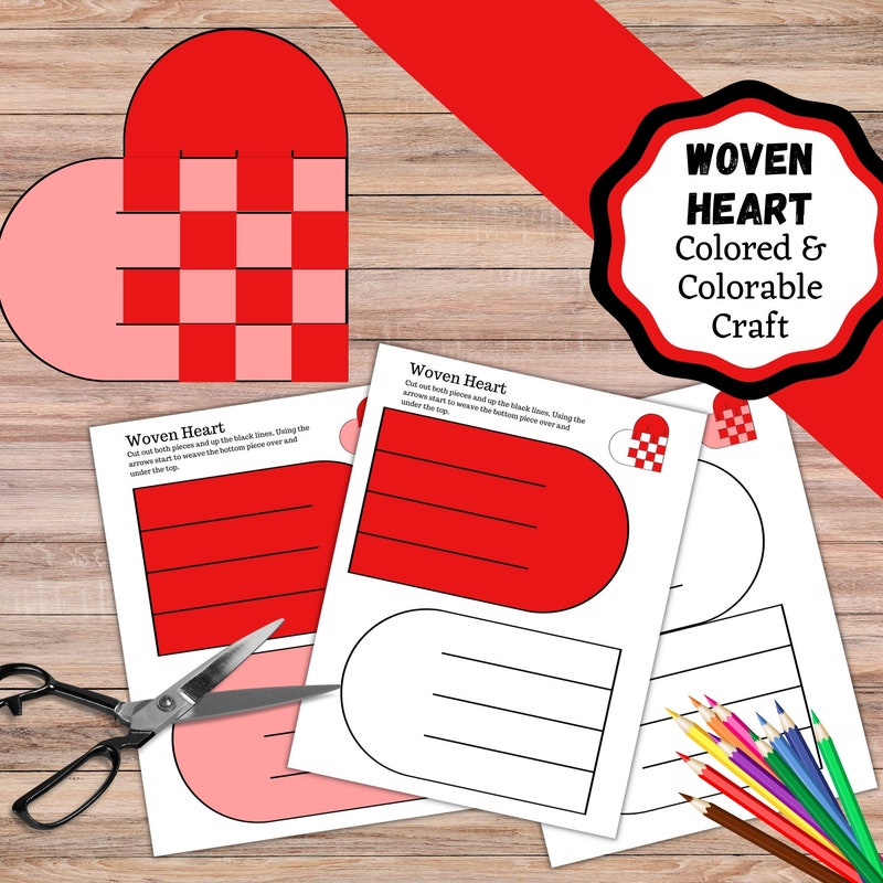 Woven Heart Basket - Etsy