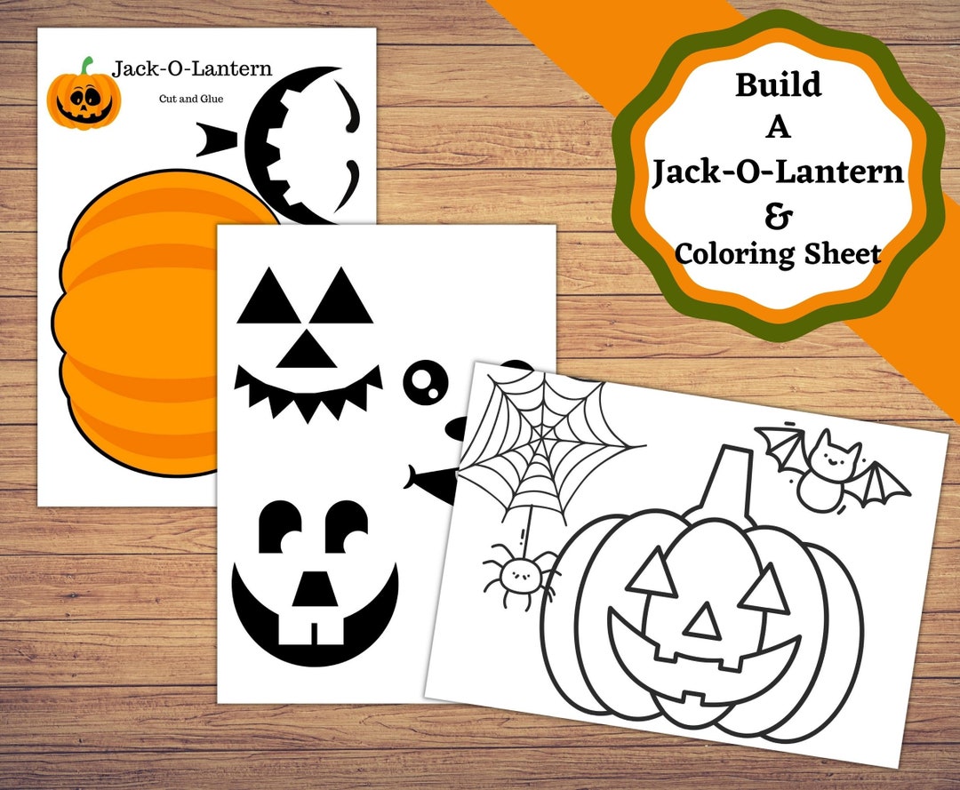 Jack-o-lantern Printable Pumpkin and Jack-o-lantern Faces for Halloween ...