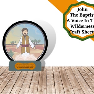 John the Baptist, Printable Craft Pages. Snow/sand Globe for a Voice in ...