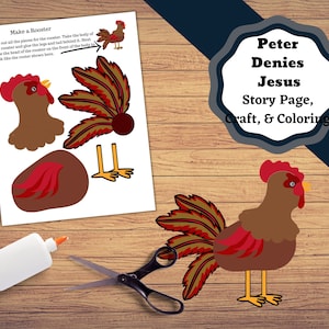 Printable, Peter Denies Jesus. Peter Denies Jesus Three Times Before ...