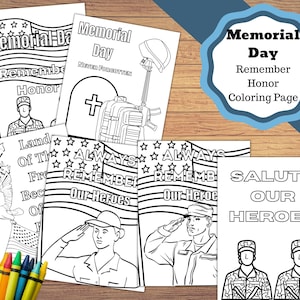 Printable Memorial Day Coloring Pages, Honor Our Heroes Coloring Pages ...