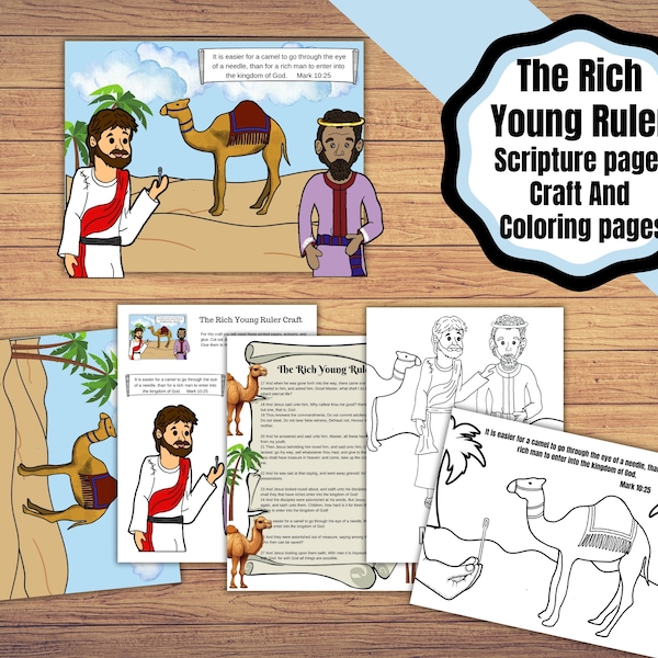 Printable Paper Crowns for the Rich Young Ruler Bible Lesson. Colored ...