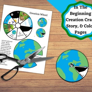 Printable Story of Creation Craft Set, Genesis 7 Days of Creation Craft ...