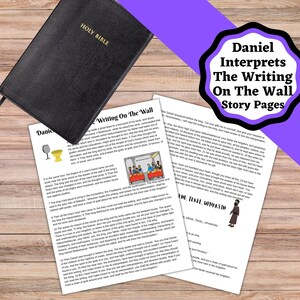 Printable Daniel Interprets the Writing on the Wall Activity Set ...
