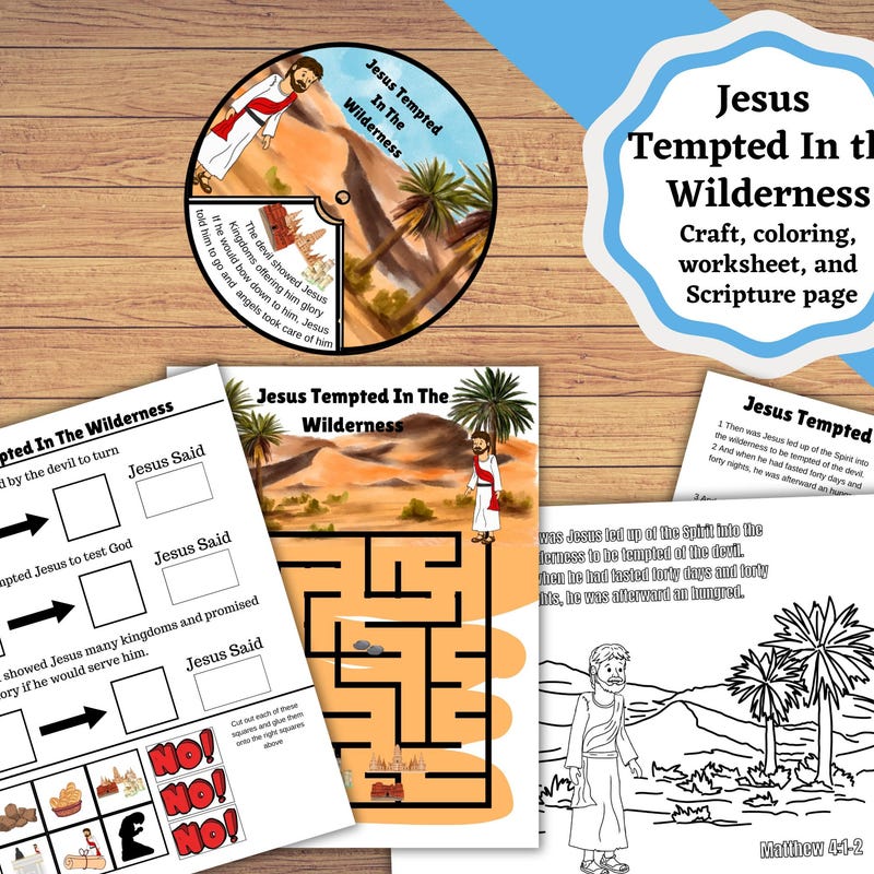 Jesus is Tempted Crafts - Etsy