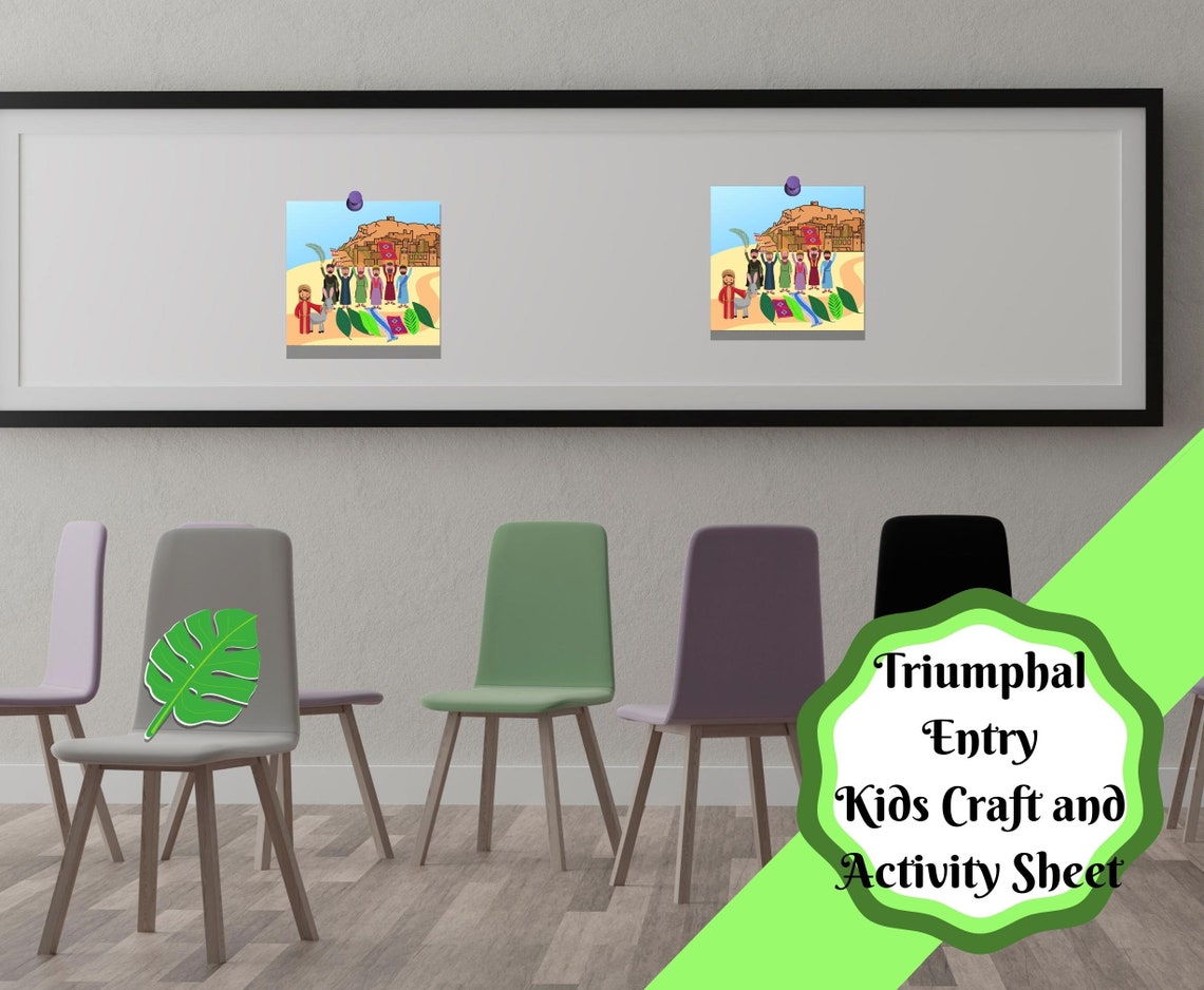 Triumphal Entry Activity Sheets Palm Sunday Craft Jesus - Etsy