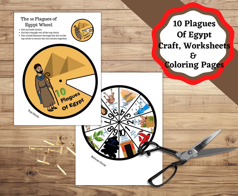Moses and the 10 Plagues of Egypt. Plagues of Egypt Crafts, Worksheets ...