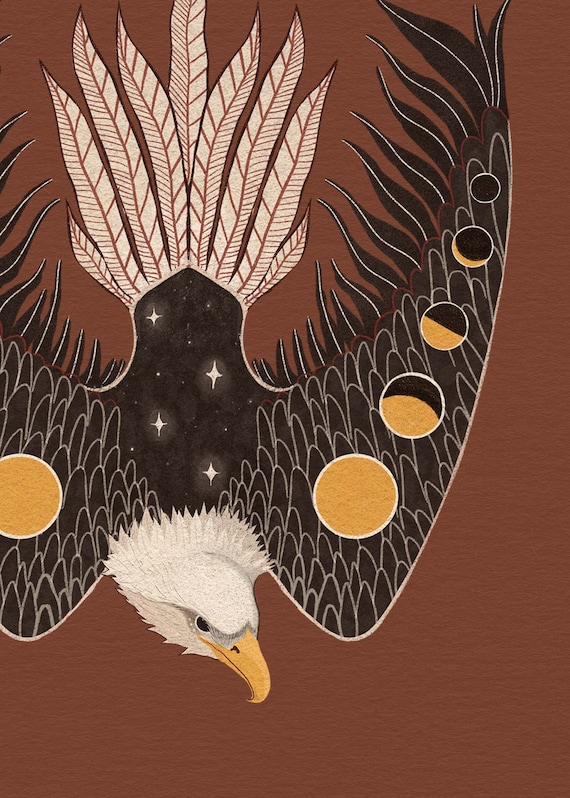 Diving Eagle Drawing