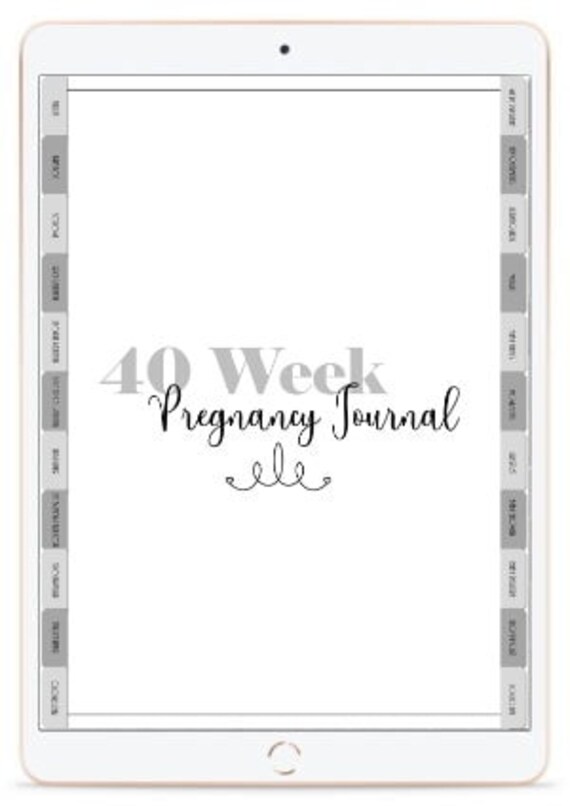 Digital Pregnancy Journal Printable Pregnancy Journal - Etsy Canada
