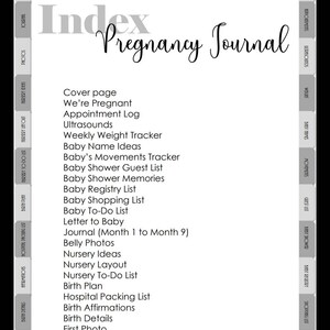 Digital Pregnancy Journal, Printable Pregnancy Journal - Etsy Canada