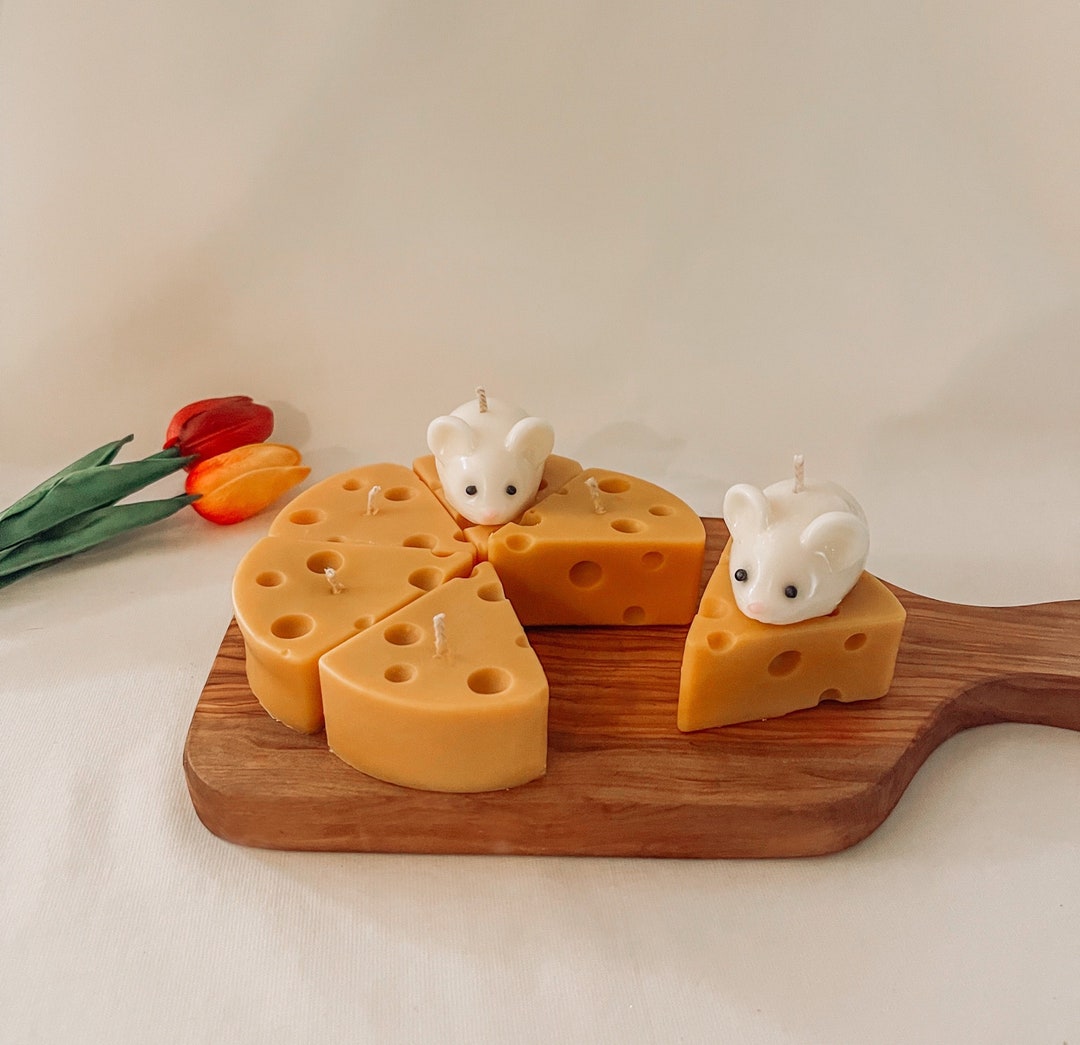 Cheese Candle / Mouse Candle / Food Candle / Gifts / Home Decor / Soy ...